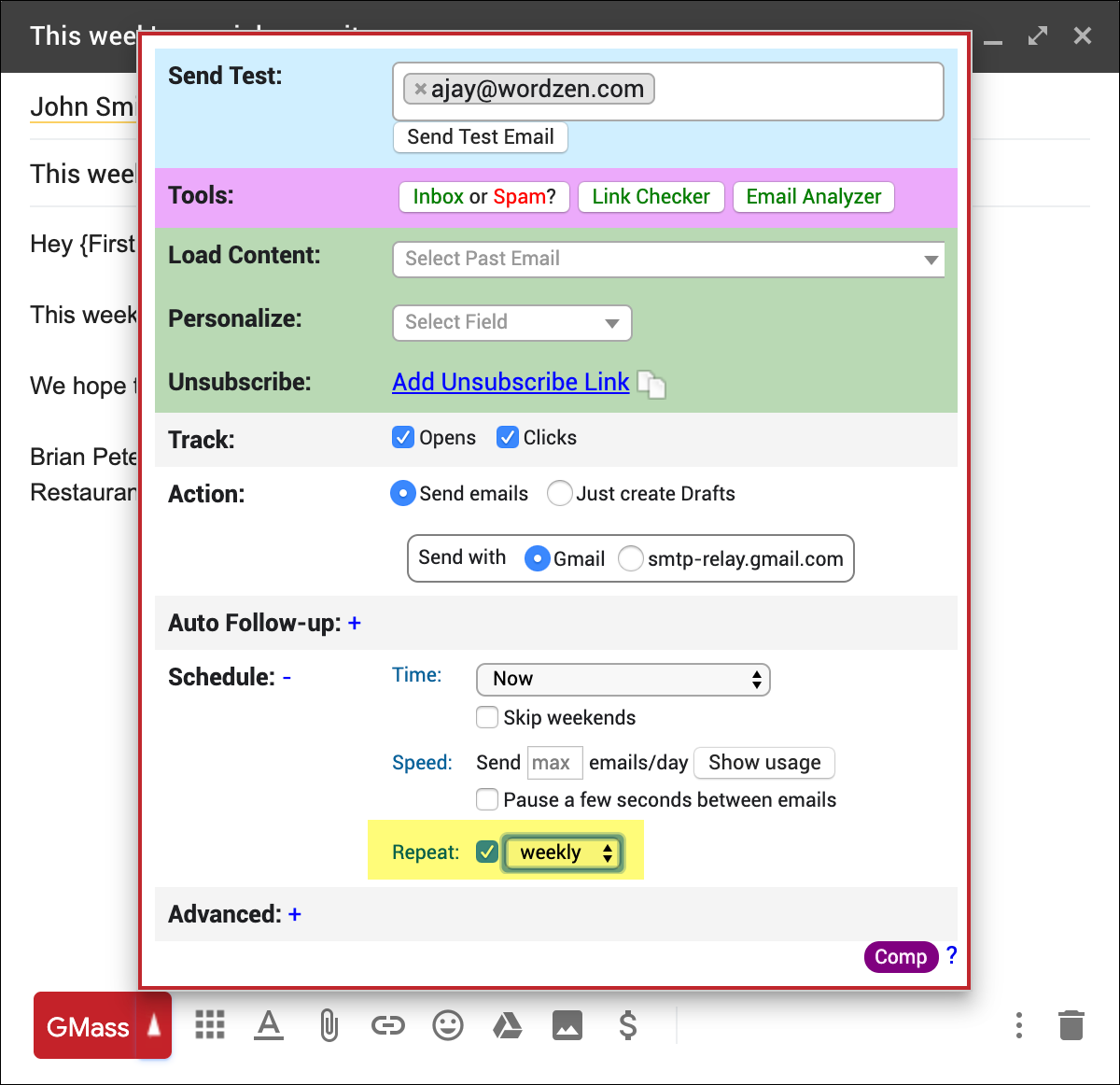 New Feature: Recurring emails to the same set of people for "reminder ...